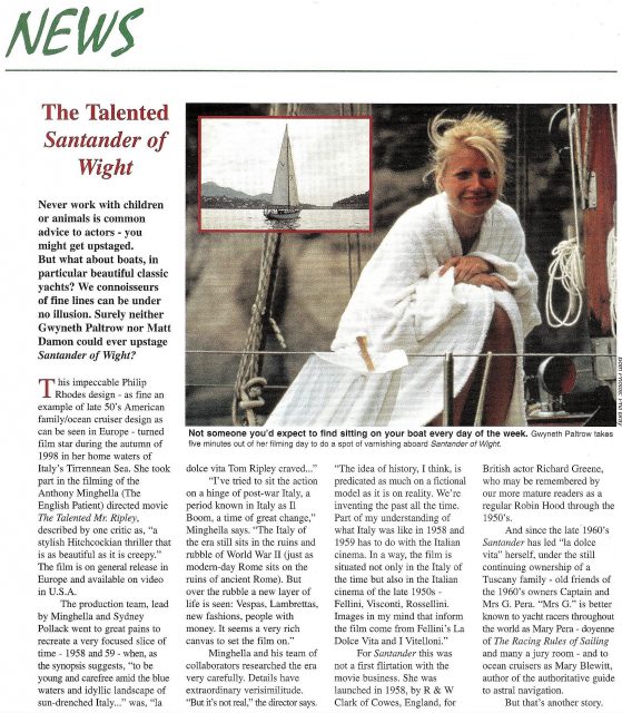 The Talented Mr Rhodes - Sandeman’s Yachting Chronicles